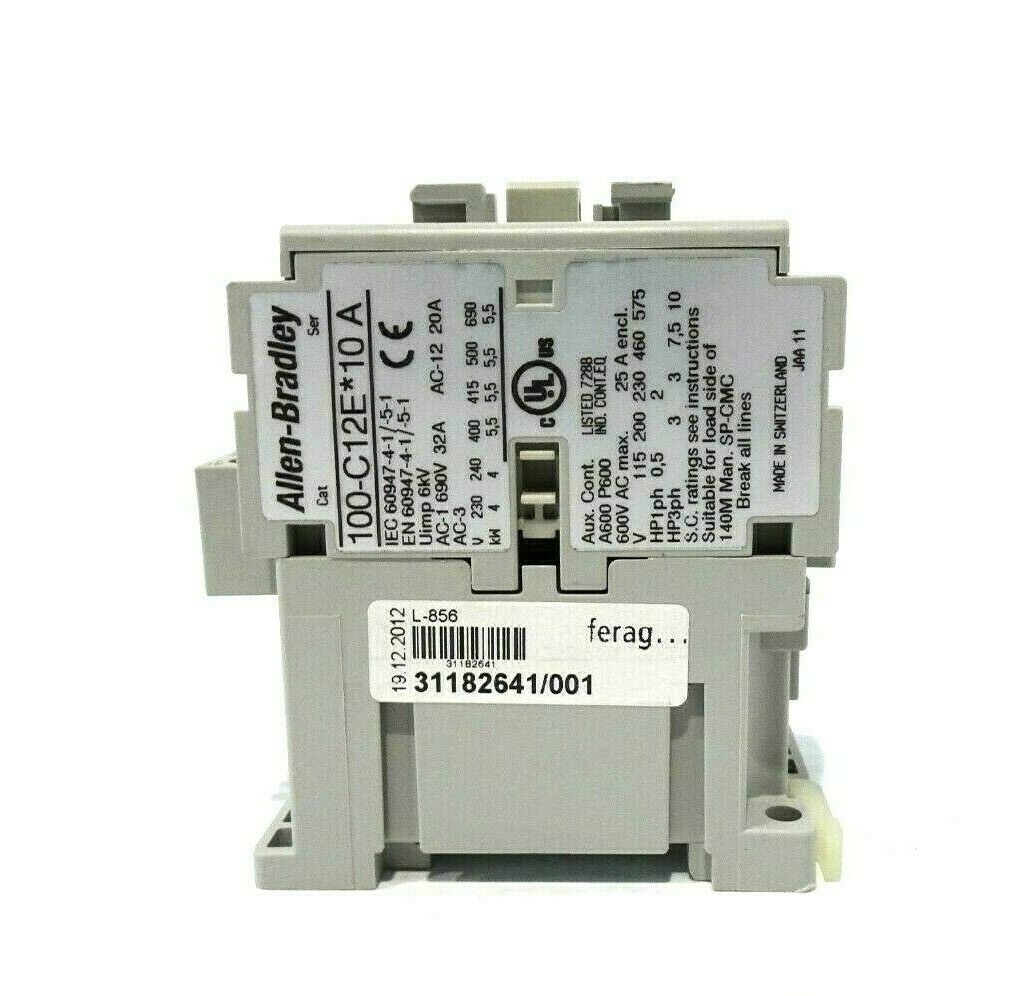 NEW ALLEN BRADLEY 100-C12EJ10 CONTACTOR SER.A 100C12EJ10 - SB ...