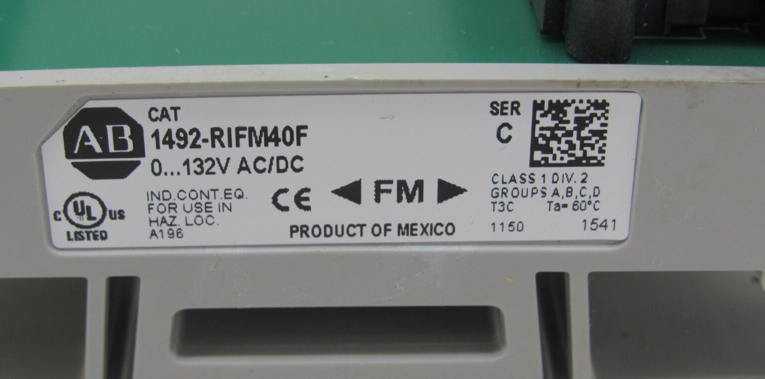 NEW ALLEN BRADLEY 1492-RIFM40F MODULE SERIES C 1492RIFM40F - SB ...