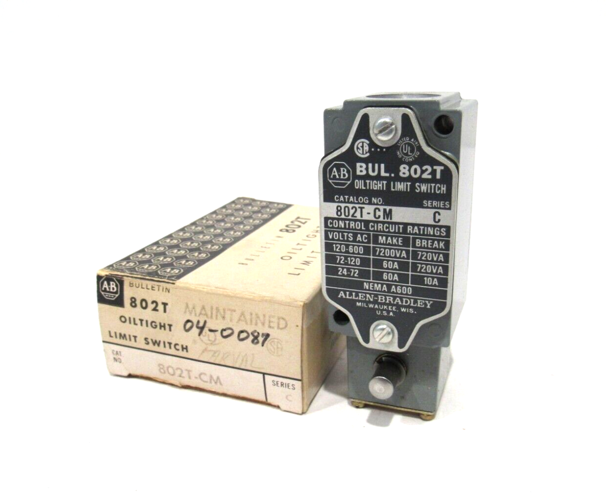 NEW ALLEN BRADLEY 802T-CM LIMIT SWITCH 802TCM - SB Industrial Supply, Inc.