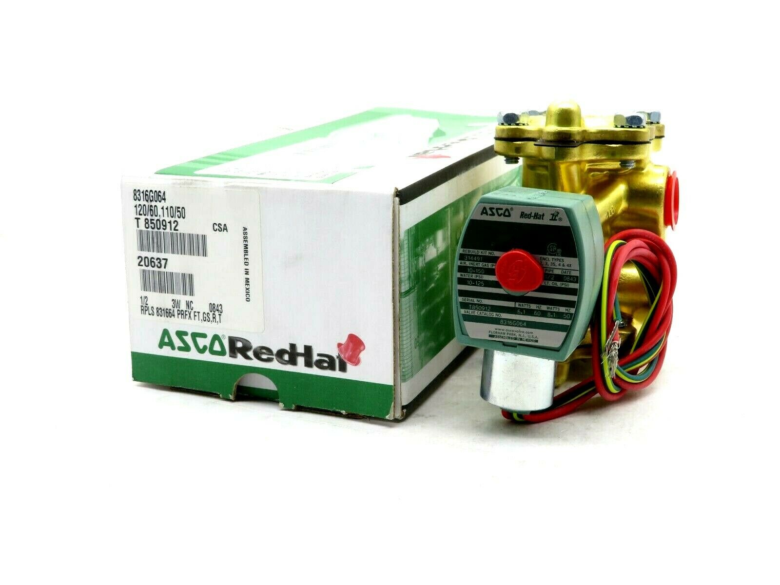 NEW ASCO 8316G064 SOLENOID VALVE T850912 - SB Industrial Supply, Inc.