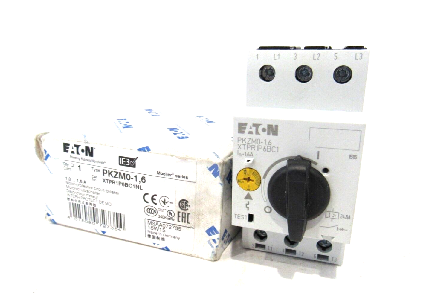 NEW EATON PKZM0-1,6 MOTOR PROTECTOR PKZM016 - SB Industrial Supply, Inc.