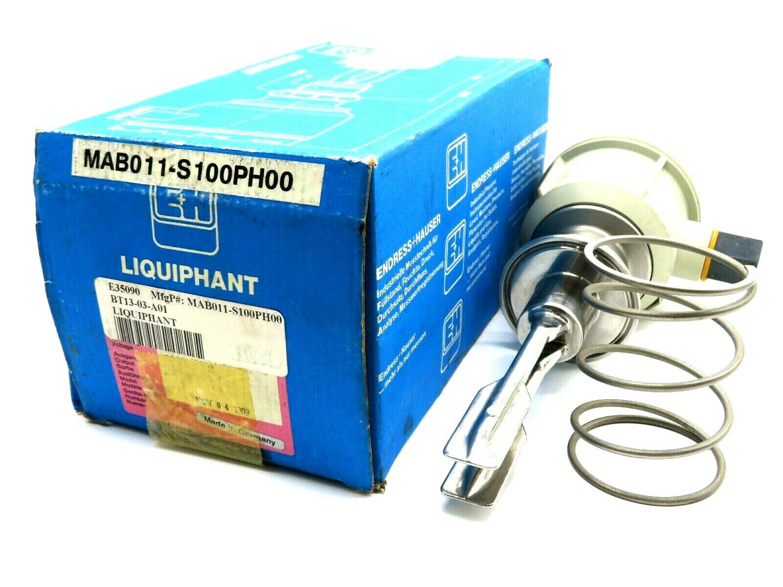 NEW ENDRESS + HAUSER LSM 160FS LIQUI-STIK MAB011-S100PH00 - SB ...