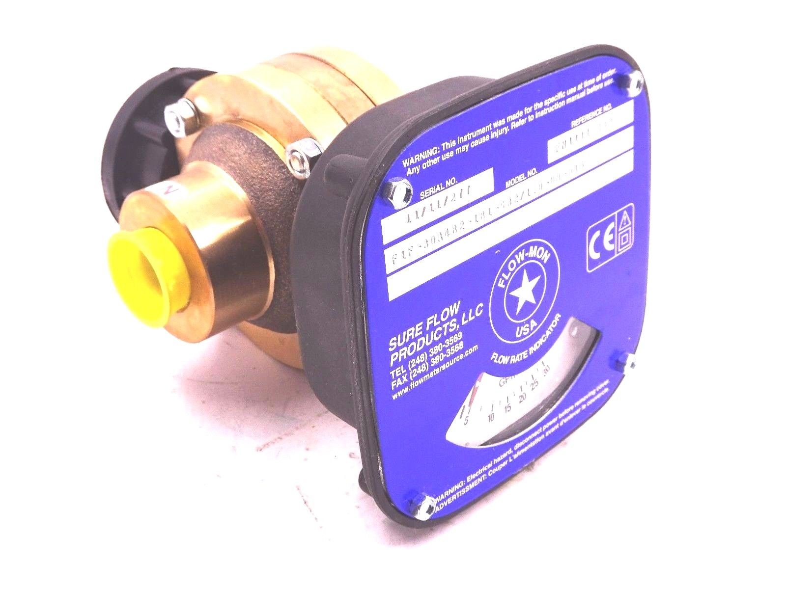 NEW FLOW MON F1F-30A4B2-1B1-S32/1.0-UM-D10 FLOW RATE INDICATOR ...