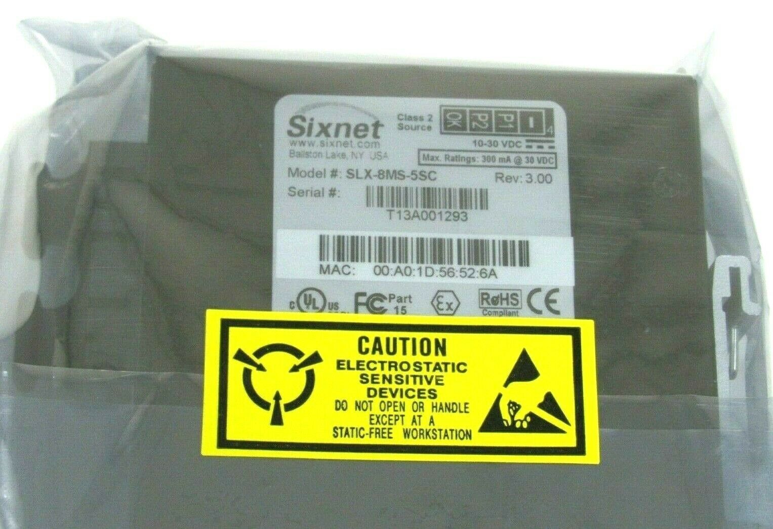 NEW SIXNET SLX-8MS-5SC SLX SERIES SWITCH SLX8MS5SC - SB Industrial ...