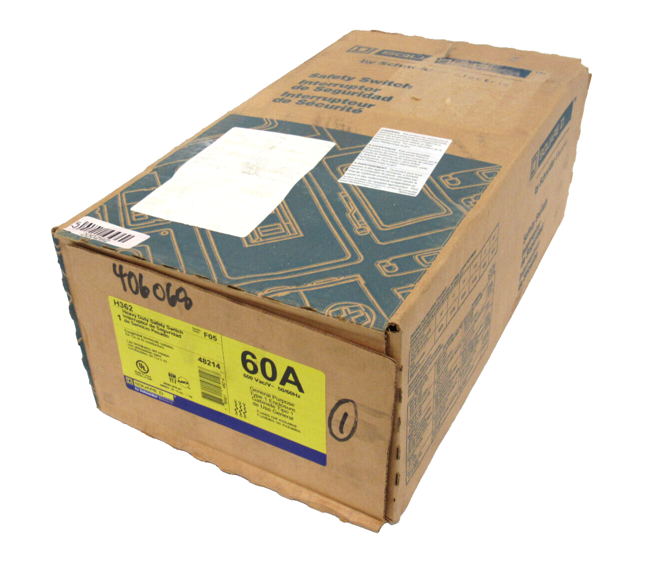 NEW SQUARE D H362 SAFETY SWITCH 60A 48214 - SB Industrial Supply, Inc.