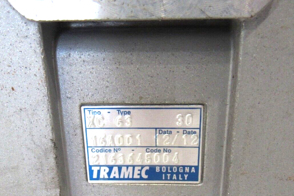 NEW TRAMEC XC 63 WORM GEAR 16A001 - SB Industrial Supply, Inc.