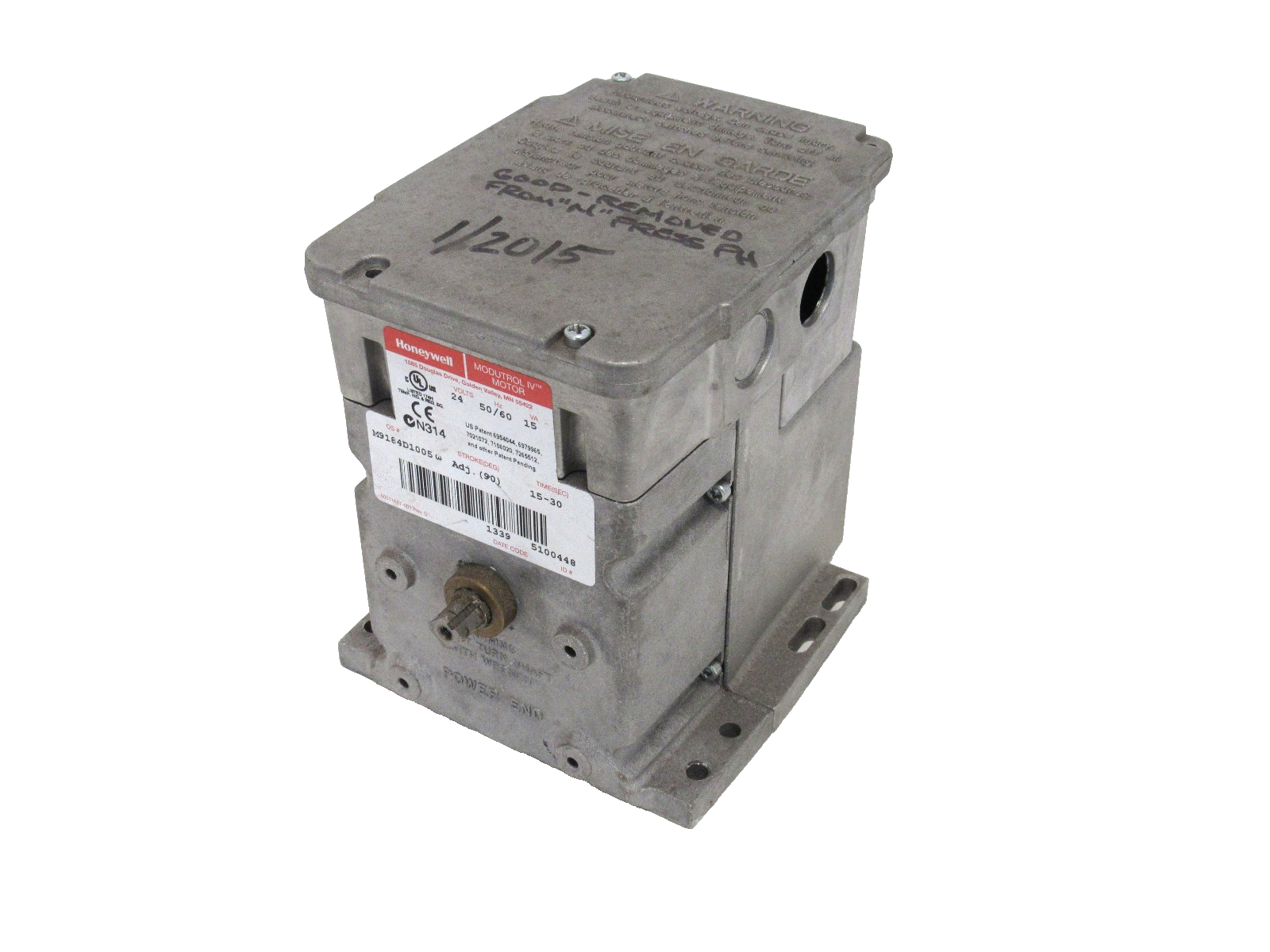 USED HONEYWELL M9184D1005 MODUTROL IV MOTOR - SB Industrial Supply, Inc.