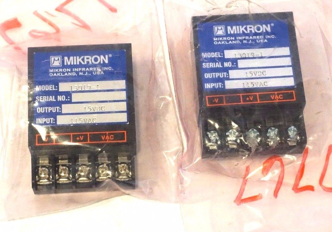 2 NEW MIKRON INFRARED 13019-1 POWER BLOCKS 130191 - SB Industrial ...