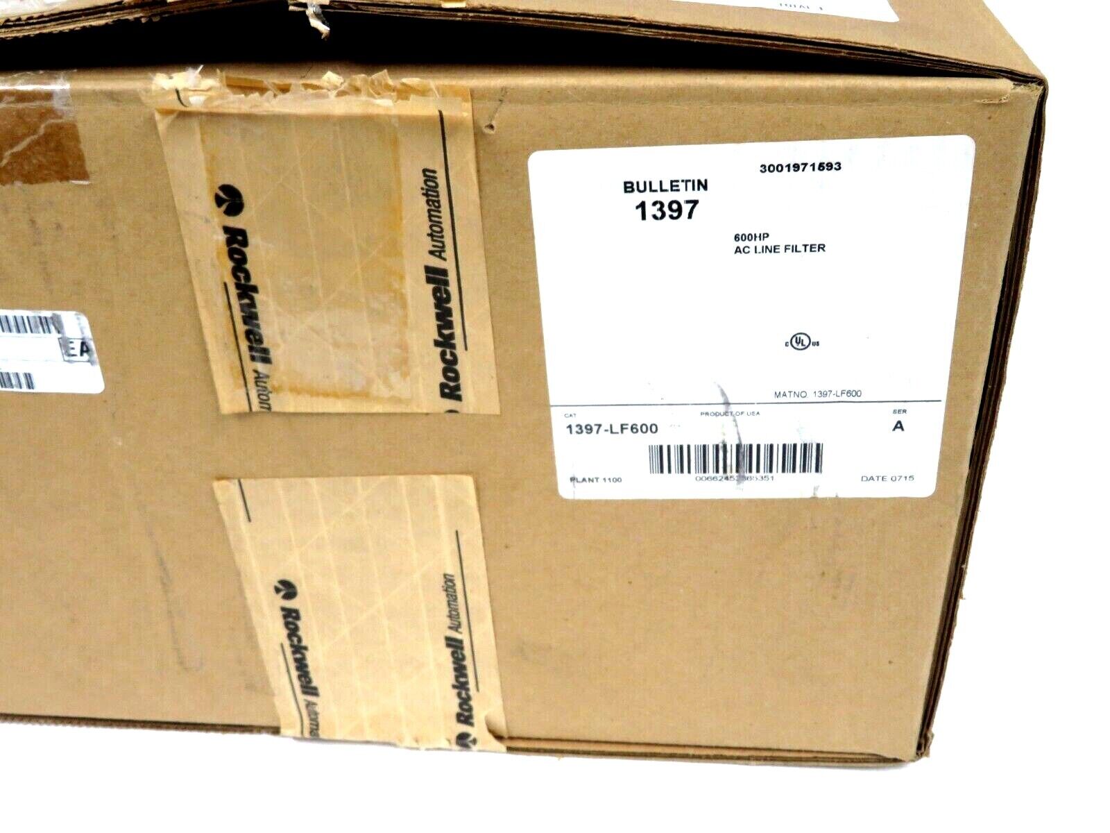 NEW ALLEN BRADLEY 1397-LF600 AC LINE FILTER SERIES A 1397LF600 - SB ...