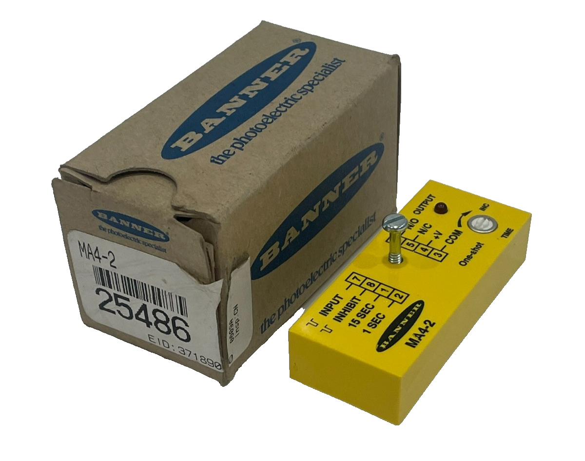 NEW BANNER ENGINEERING MA4-2 LOGIC MODULE 25486 MA42 - SB Industrial ...