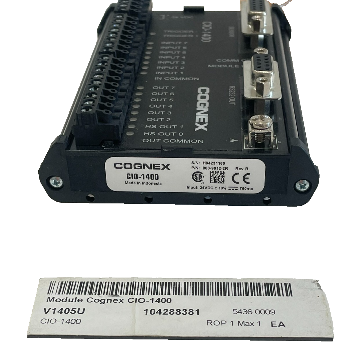 NEW COGNEX CIO-1400 I/O EXPANSION MODULE CIO1400 - SB Industrial Supply ...