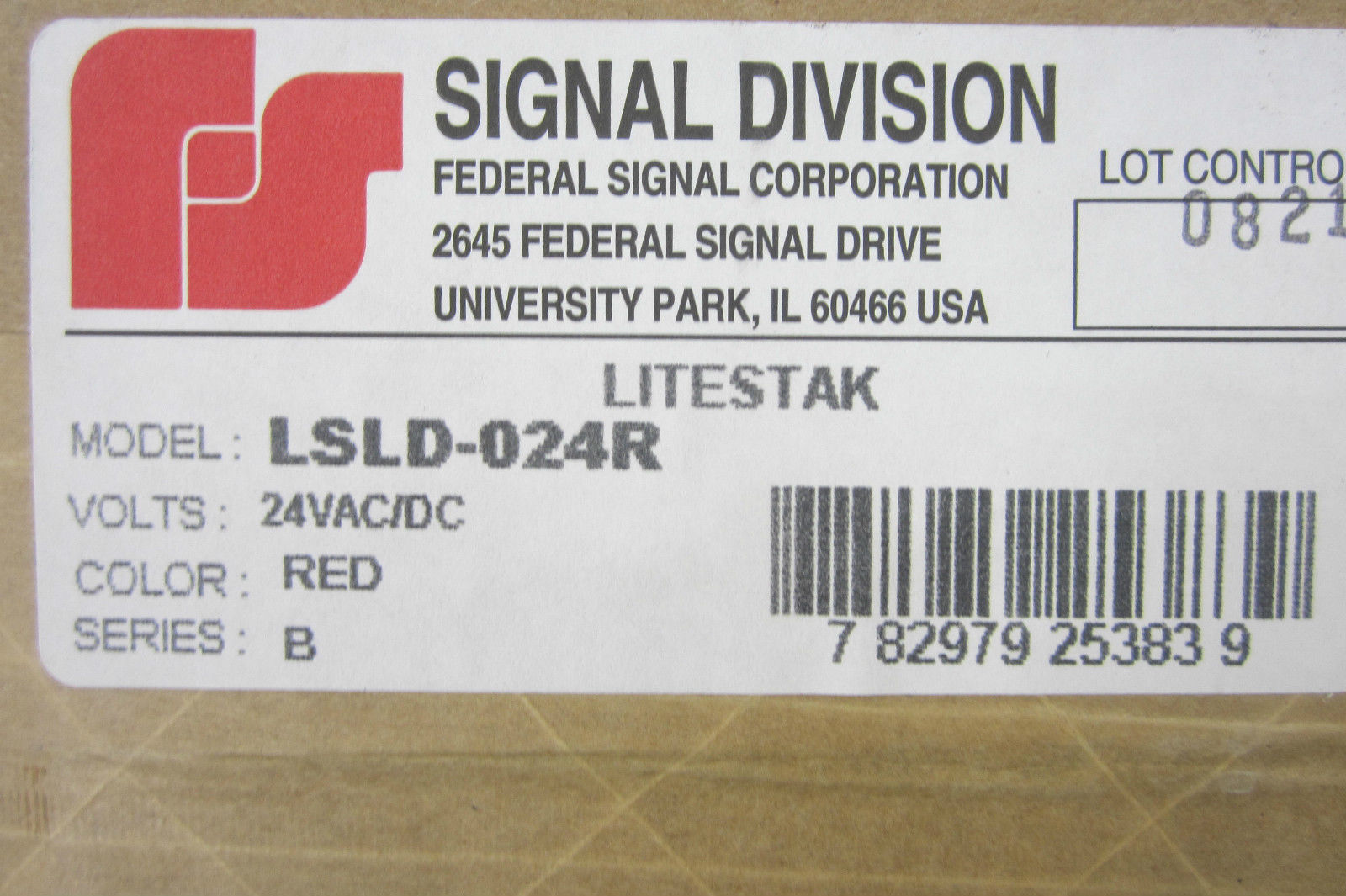 NEW FEDERAL SIGNAL LSLD-024R STACK LIGHT LSLD024R - SB Industrial ...