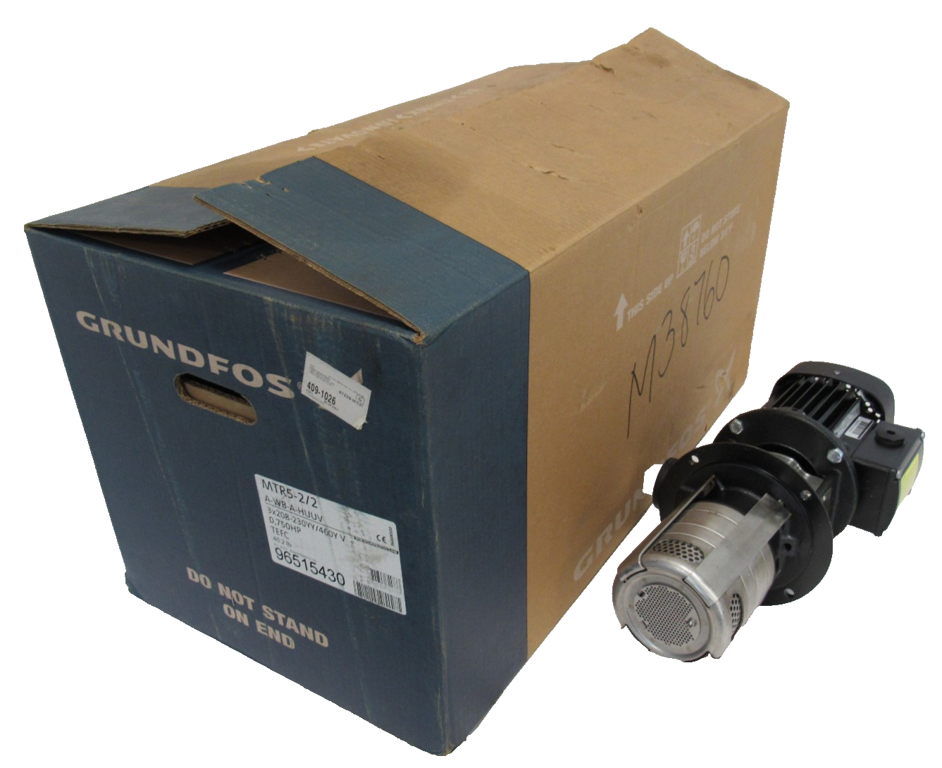 NEW GRUNDFOS MTR5-2/2 A-WB-A-HUUV COOLANT PUMP 96515430 MTR522AWBAHUUV ...
