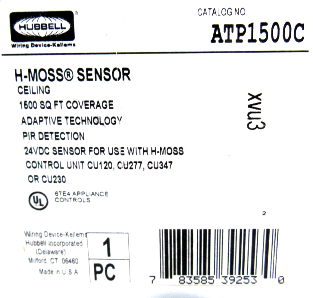 NEW HUBBELL ATP1500C H-MOSS SENSOR - SB Industrial Supply, Inc.