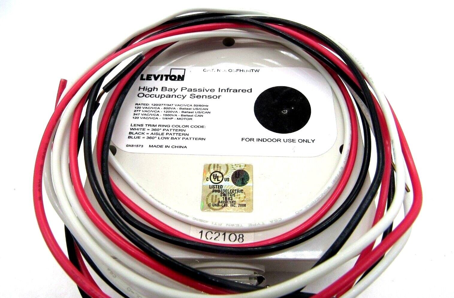 NEW LEVITON OSFHU-ITW OCCUPANCY SENSOR OSFHUITW - SB Industrial Supply ...