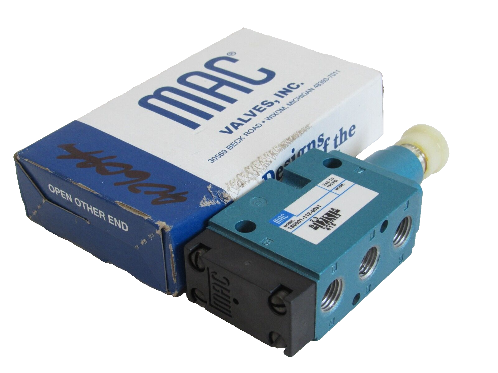NEW MAC VALVES 180001-112-0031 SOLENOID VALVE 1800011120031 - SB ...