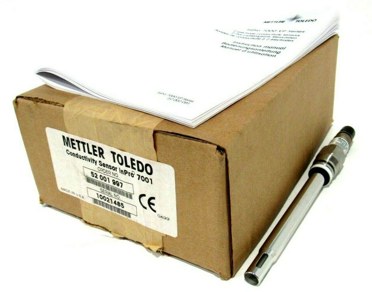 NEW METTLER TOLEDO INPRO 7001/120-VP 3.1B CONDUCTIVITY SENSOR 52001997 ...