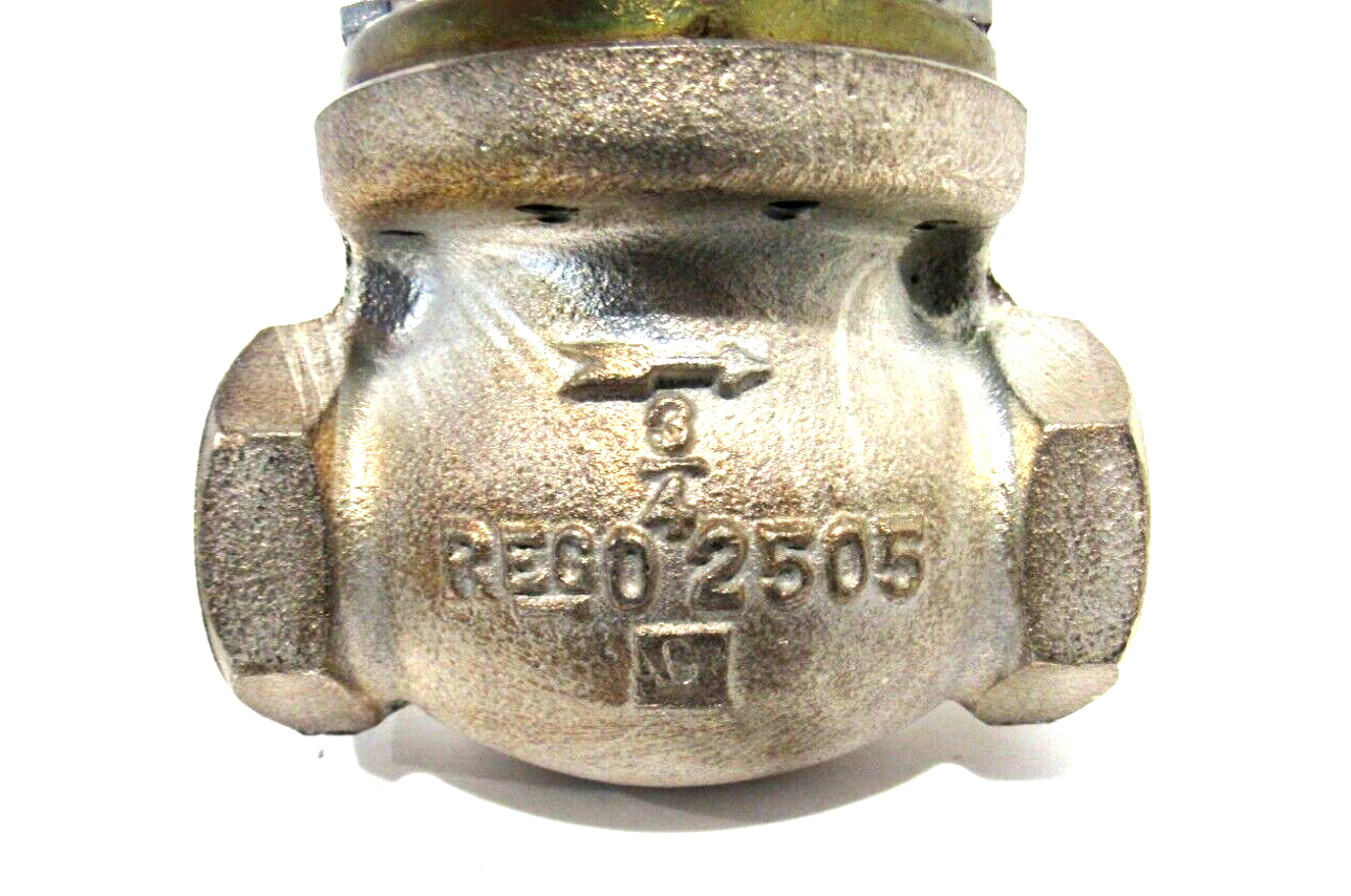 NEW REGO 2505 GLOBE VALVE 3/4" - SB Industrial Supply, Inc.