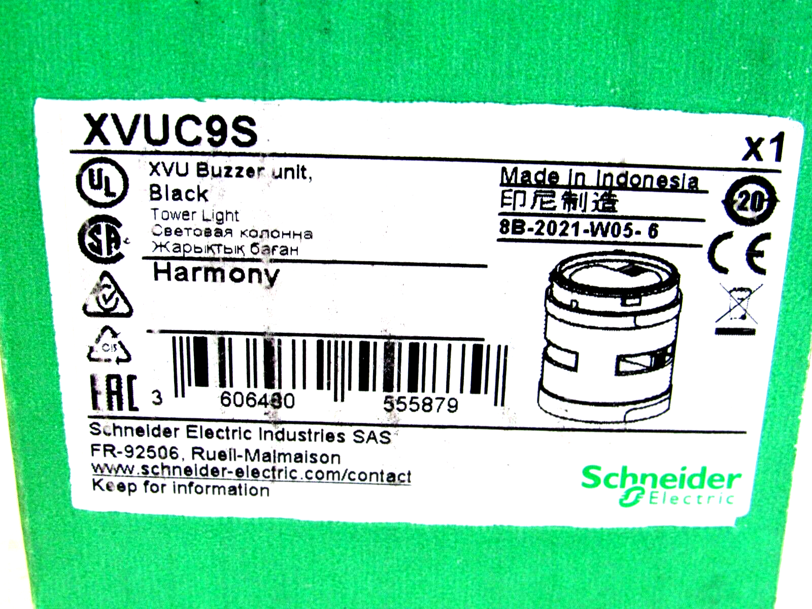 NEW SCHNEIDER ELECTRIC XVUC9S AUDIBLE SIGNAL BUZZER UNIT - SB ...