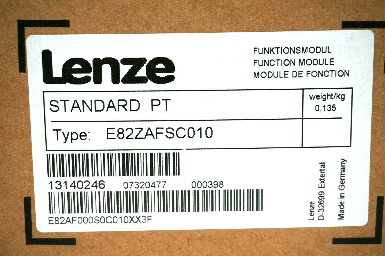 NEW SEALED LENZE E82ZAFSC010 FUNCTION MODULE - SB Industrial Supply, Inc.