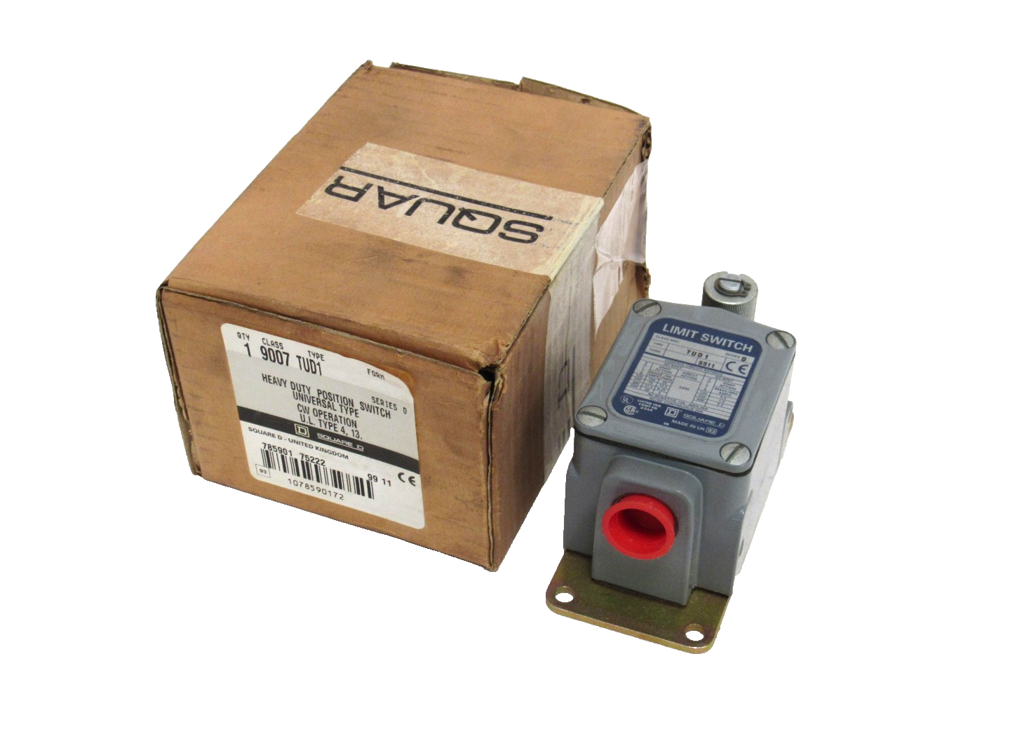 NEW SQUARE D 9007-TUD1 LIMIT SWITCH SER.D 9007TUD1 - SB Industrial ...