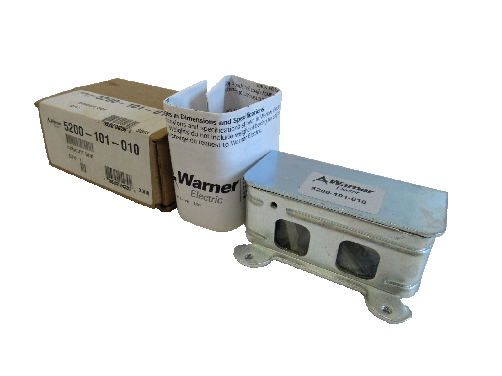 NEW WARNER ELECTRIC 5200-101-010 CONDUIT BOX KIT 5200101010 - SB ...