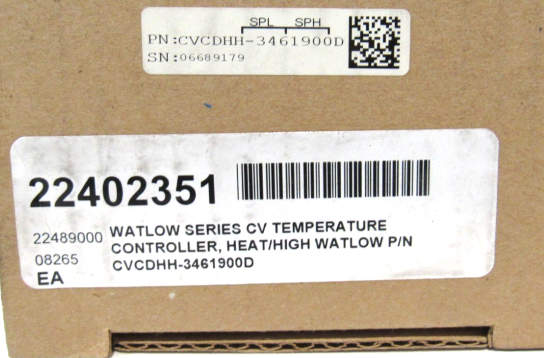 NEW WATLOW CVCDHH-3461900D TEMPERATURE CONTOLLER CVCDHH3461900D - SB ...
