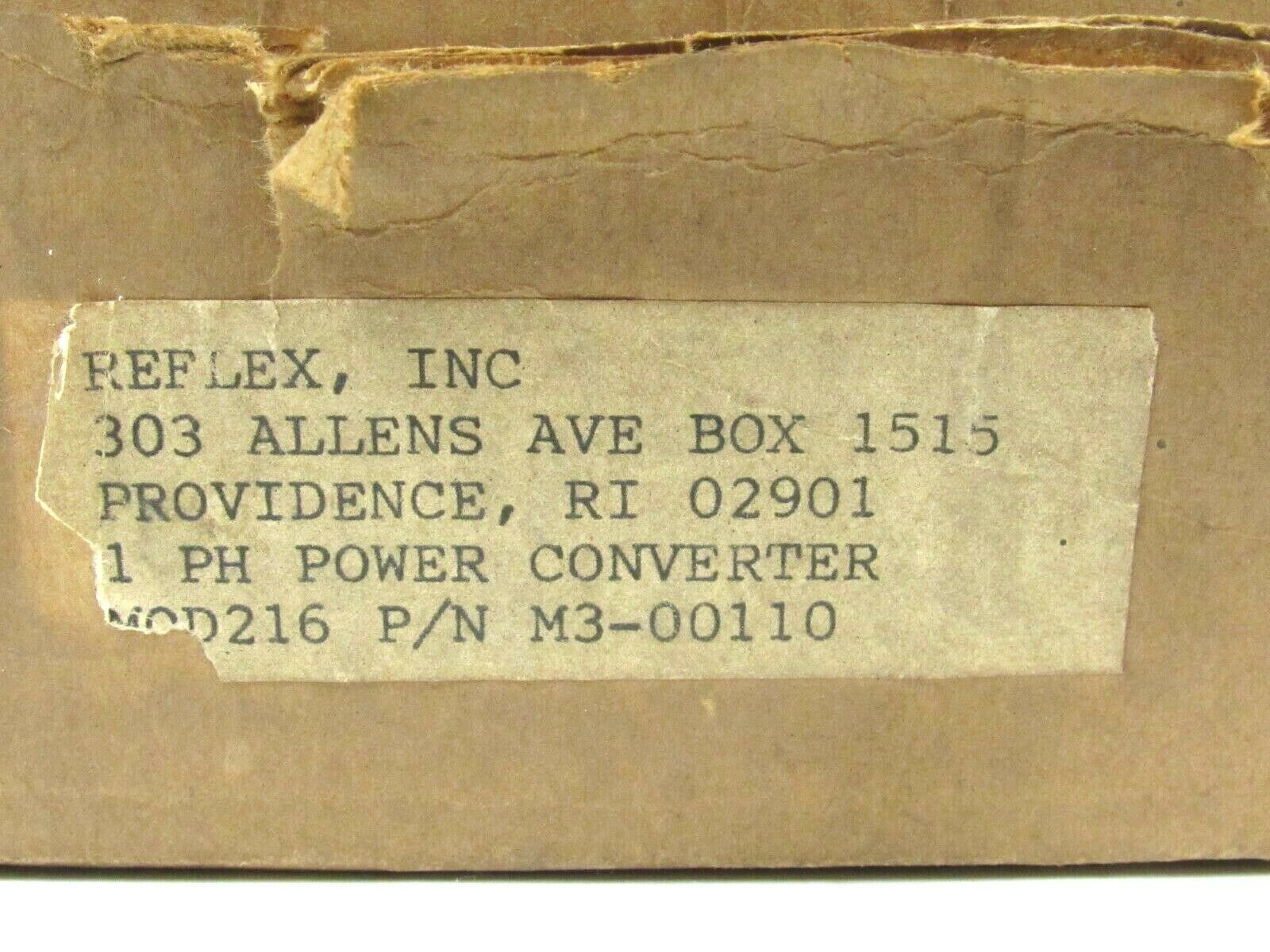 REFURBISHED REFLEX 12M03-00110-03 POWER CONVERTER MODULE 12M030011003 ...