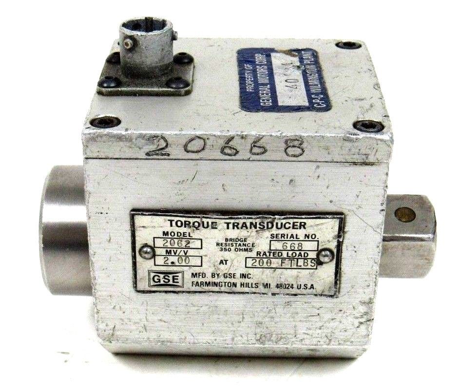 USED GSE 2062 TORQUE TRANSDUCER - SB Industrial Supply, Inc.