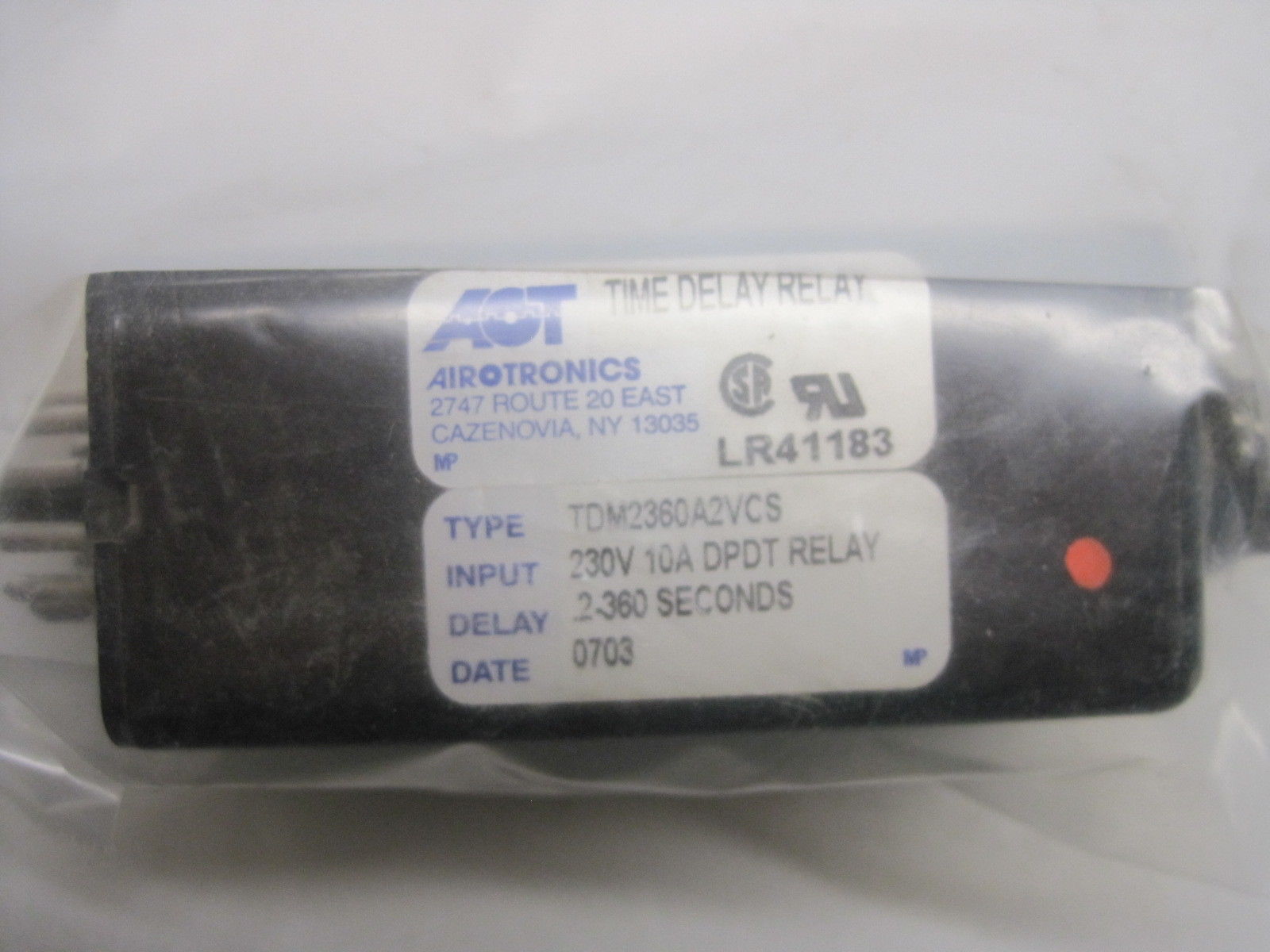 Airotronics TDM2360A2VCS Time Delay/Relay - SB Industrial Supply, Inc.