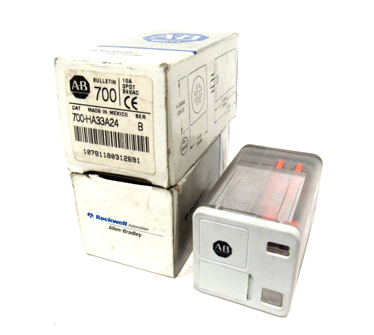 LOT OF 2 NEW ALLEN BRADLEY 700-HA33A24 RELAYS 700HA33A24 - SB ...