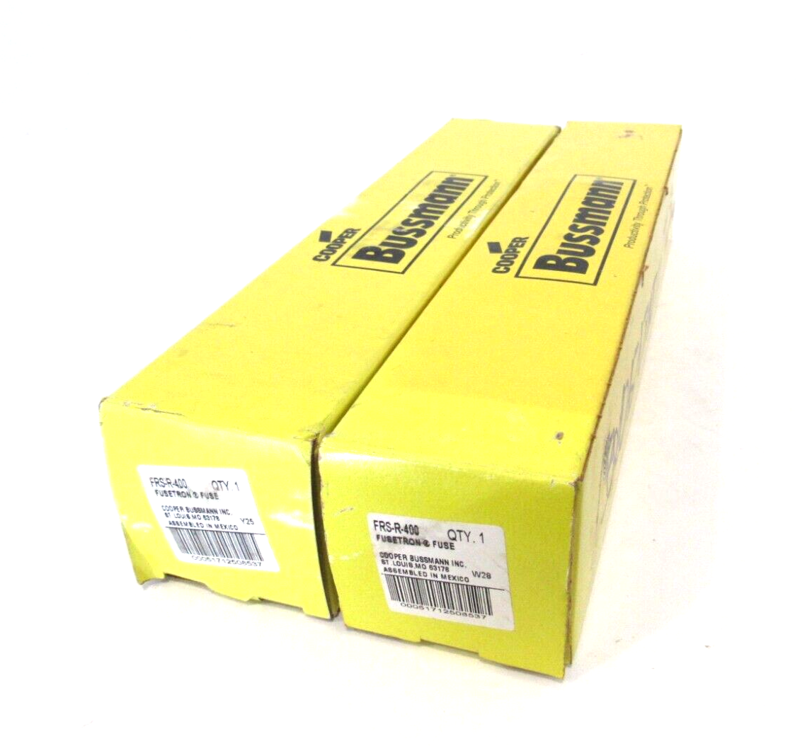 LOT OF 2 NEW BUSSMANN FRS-R-400 FUSES FRSR400 - SB Industrial Supply, Inc.