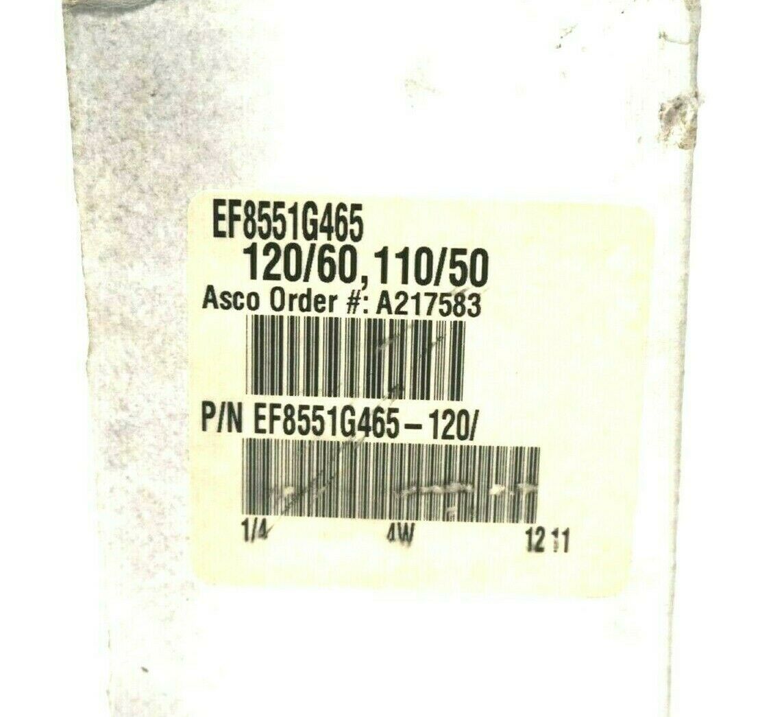 NEW ASCO EF8551G465 SOLENOID VALVE - SB Industrial Supply, Inc.