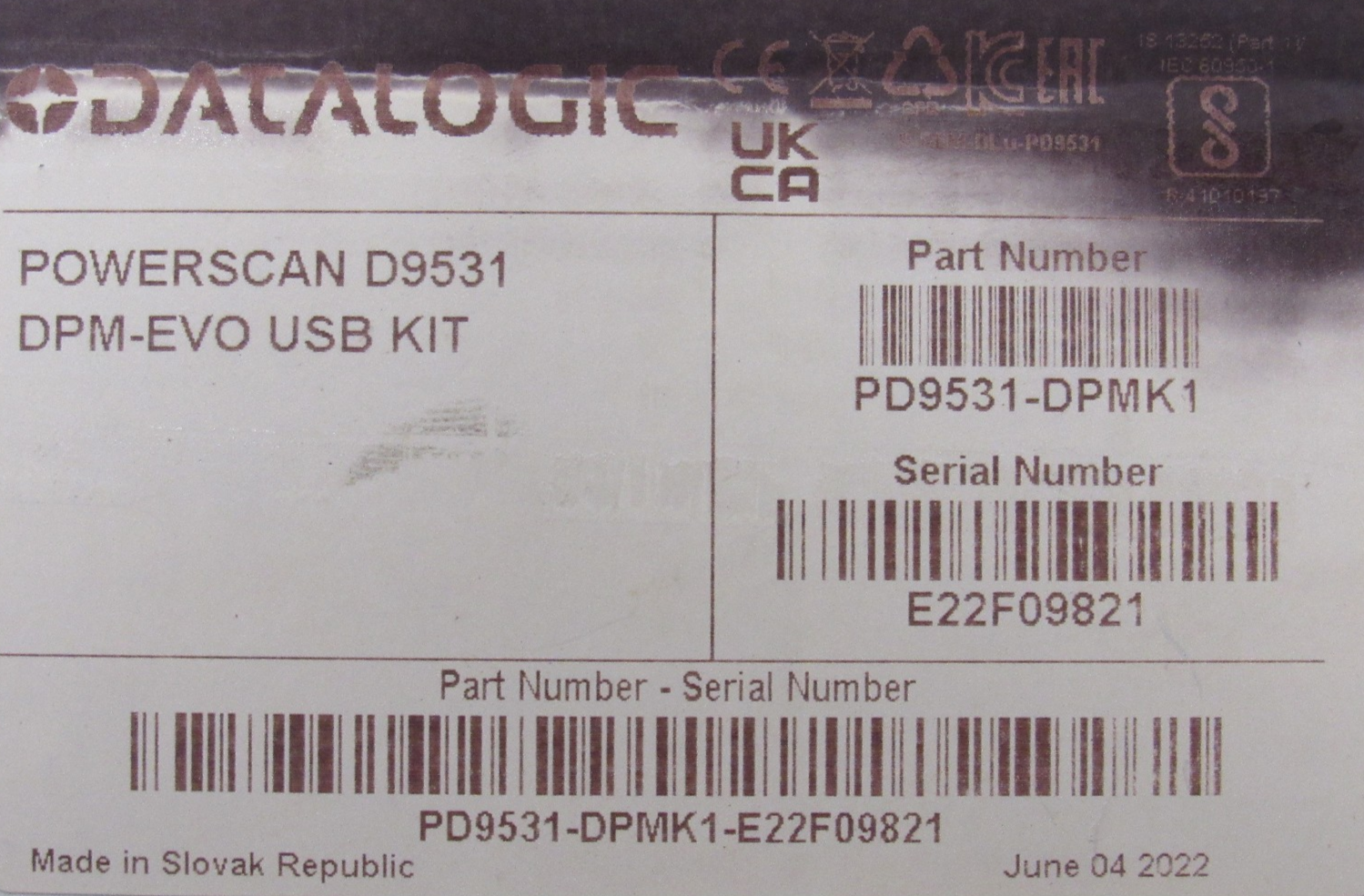 NEW DATALOGIC PD9531-DPMK1 POWERSCAN D9531 BARCODE READER PD9531DPMK1 ...