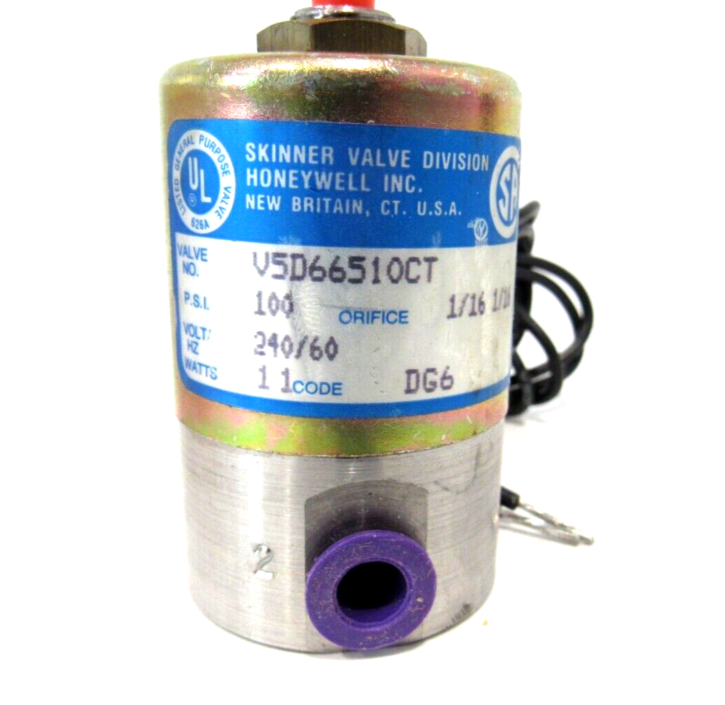 NEW HONEYWELL / SKINNER V5D66510CT SOLENOID VALVE - SB Industrial ...