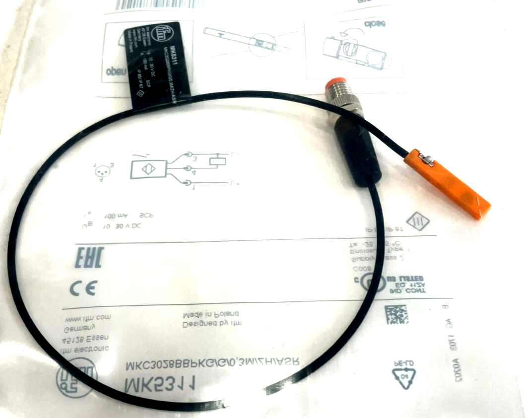 NEW IFM MKC3028BBPKG/G/0,3M/ZH/ASR-MK5311 CYLINDER SENSOR - SB ...