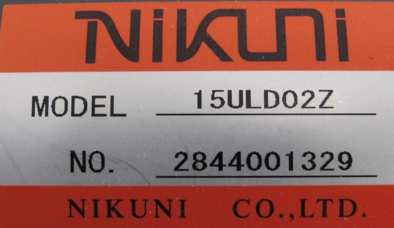 NEW NIKUNI 15ULD02Z PUMP 200/220V IK-FCKLK8 - SB Industrial Supply, Inc.