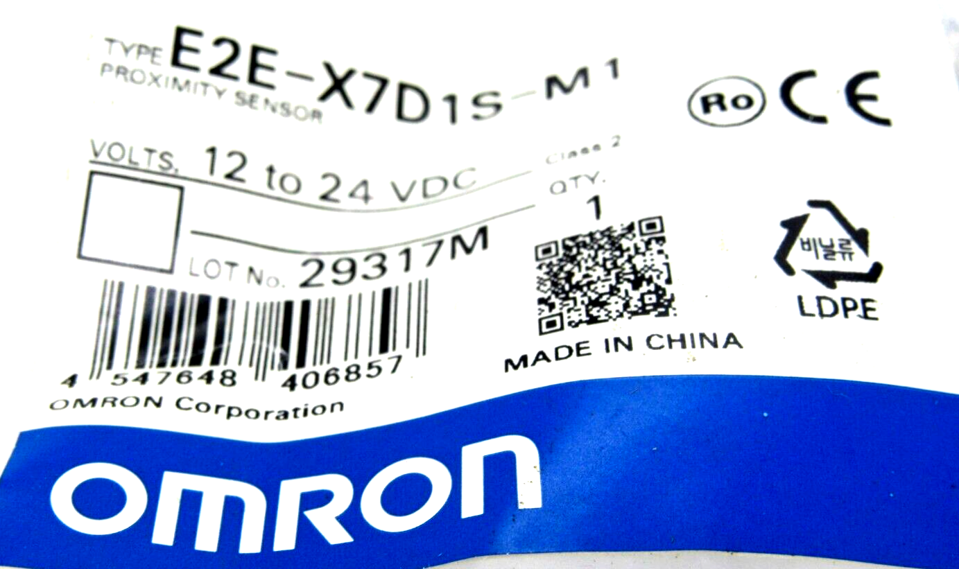NEW OMRON E2E-X7D1S-M1 PROXIMITY SENSOR 12-24 VDC E2EX7D1SM1 - SB ...