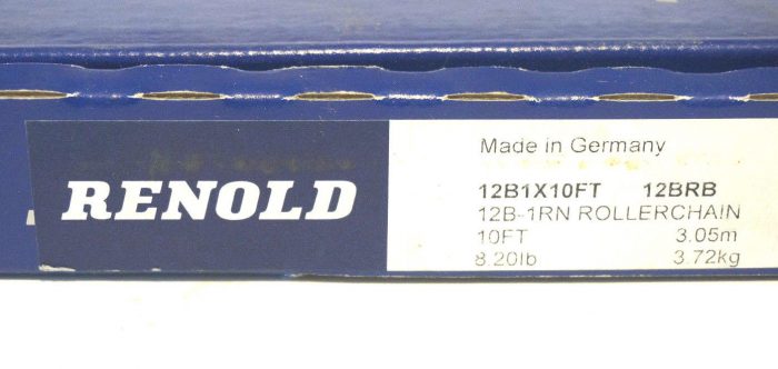 NEW RENOLD 12B-1RN ROLLER CHAIN 12B1X10FT 10FT 12BRB 12B1RN - SB ...
