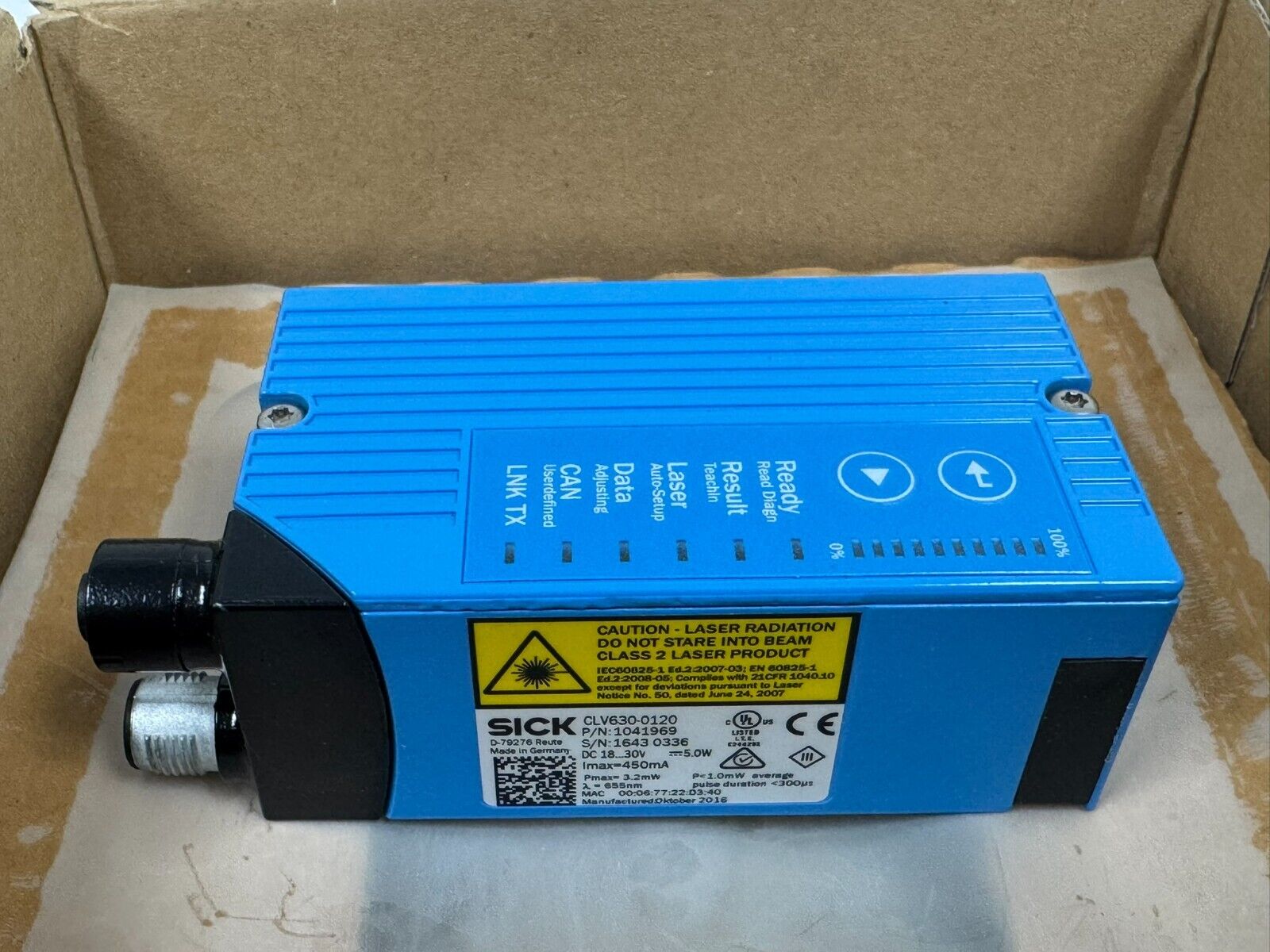 NEW SICK CLV630-0120 BARCODE SCANNER 1041969 CLV6300120 - SB Industrial ...