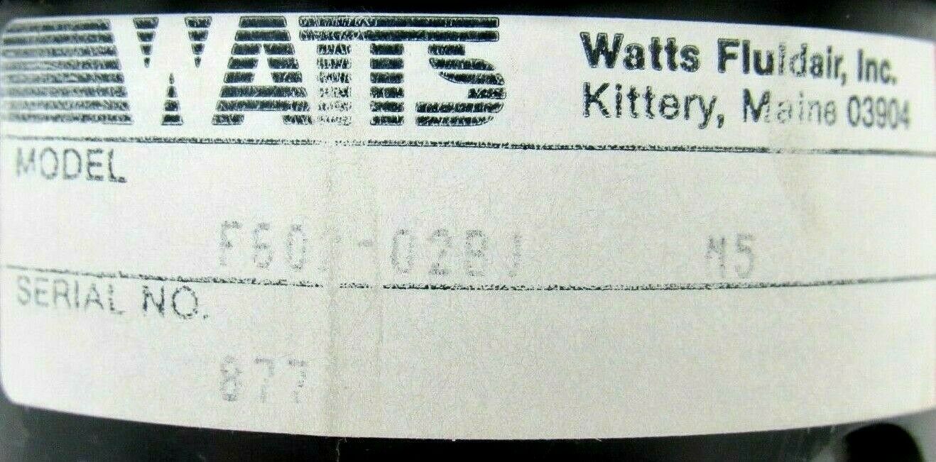 NEW WATTS F602-02BJ FILTER 1/4" F60202BJ - SB Industrial Supply, Inc.