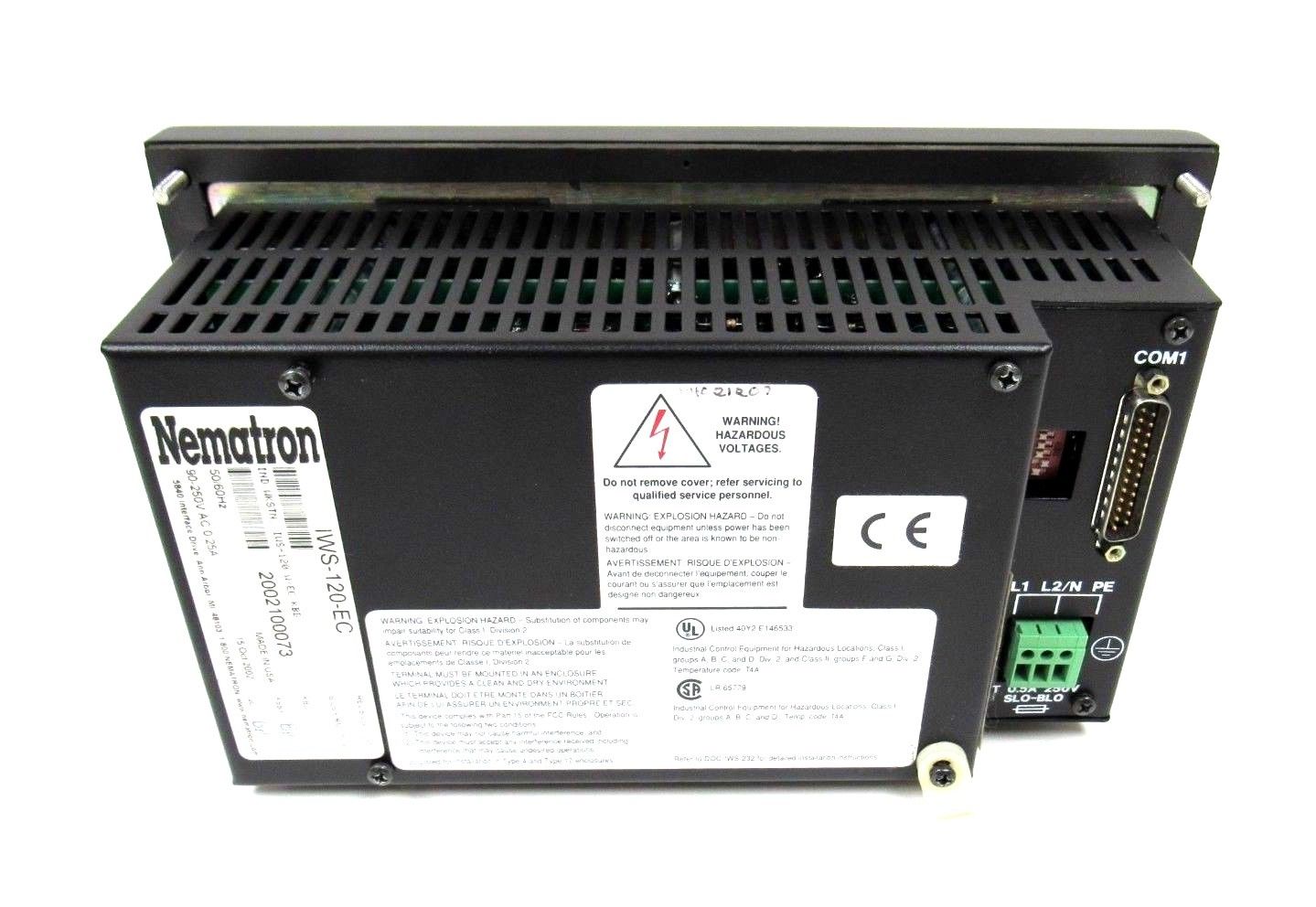 USED ALLEN BRADLEY NEMATRON 9101-2196 OPERATOR INTERFACE IWS-120-EC ...