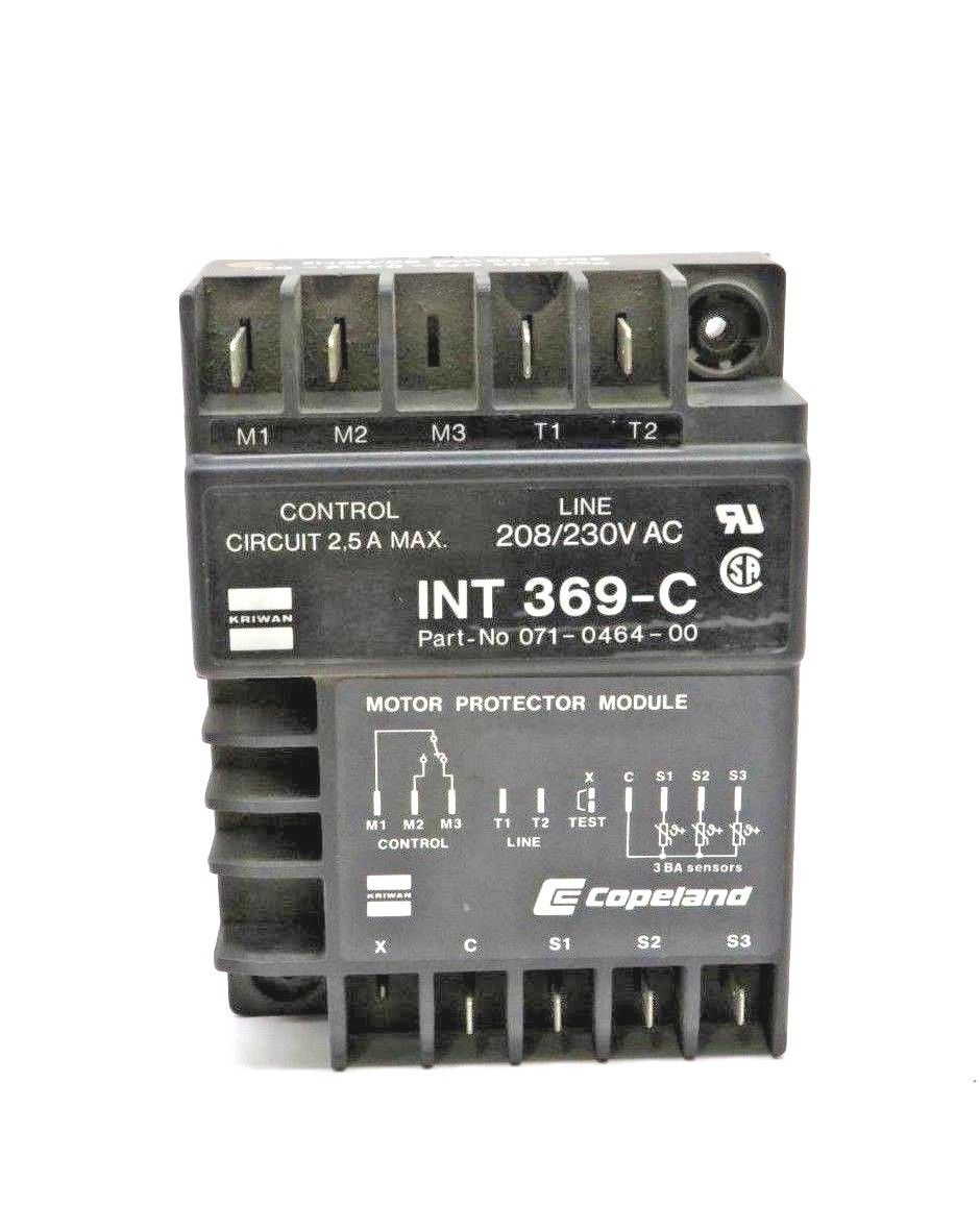 USED COPELAND 071-0464-00 MOTOR PROTECTOR MODULE 071046400 - SB ...