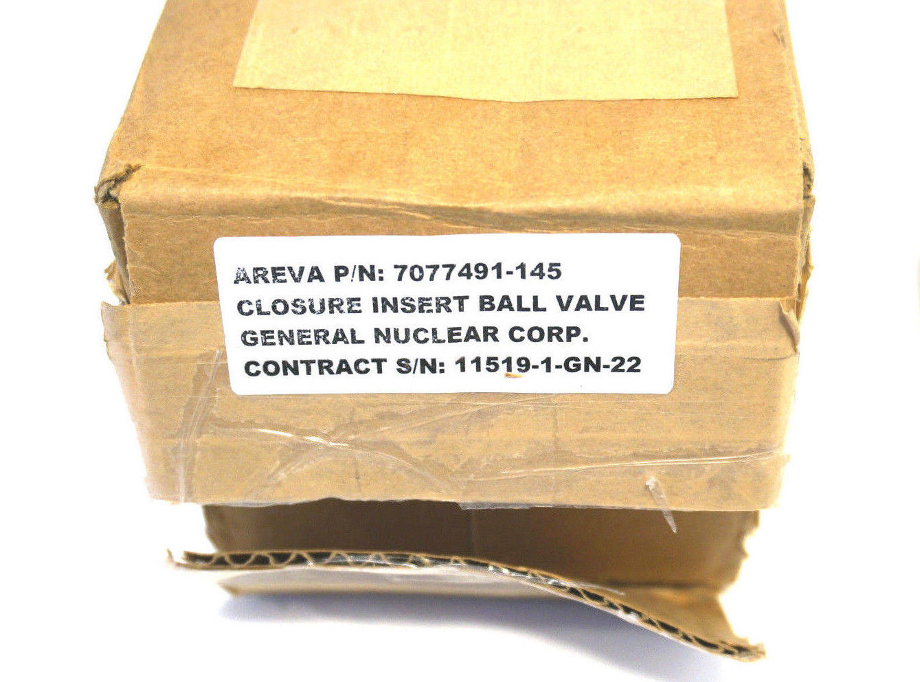 NEW AREVA 7077491-145 CLOSER INSERT BALL VALVE 7077491145 - SB ...