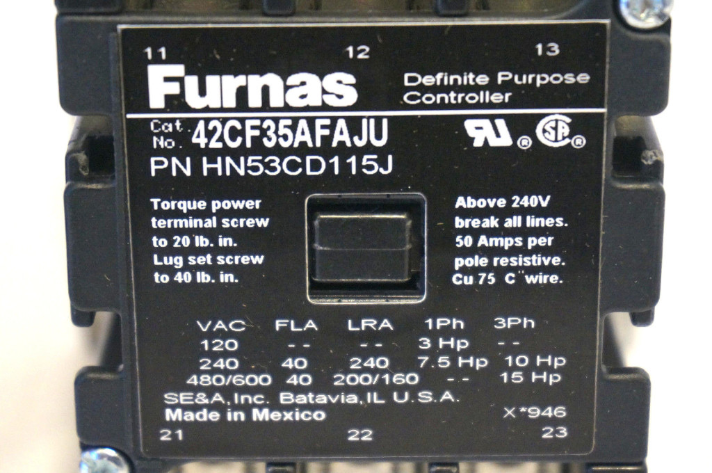 NEW FURNAS 42CF35AFAJU CONTACTOR PN-HN53CD115J - SB Industrial Supply, Inc.