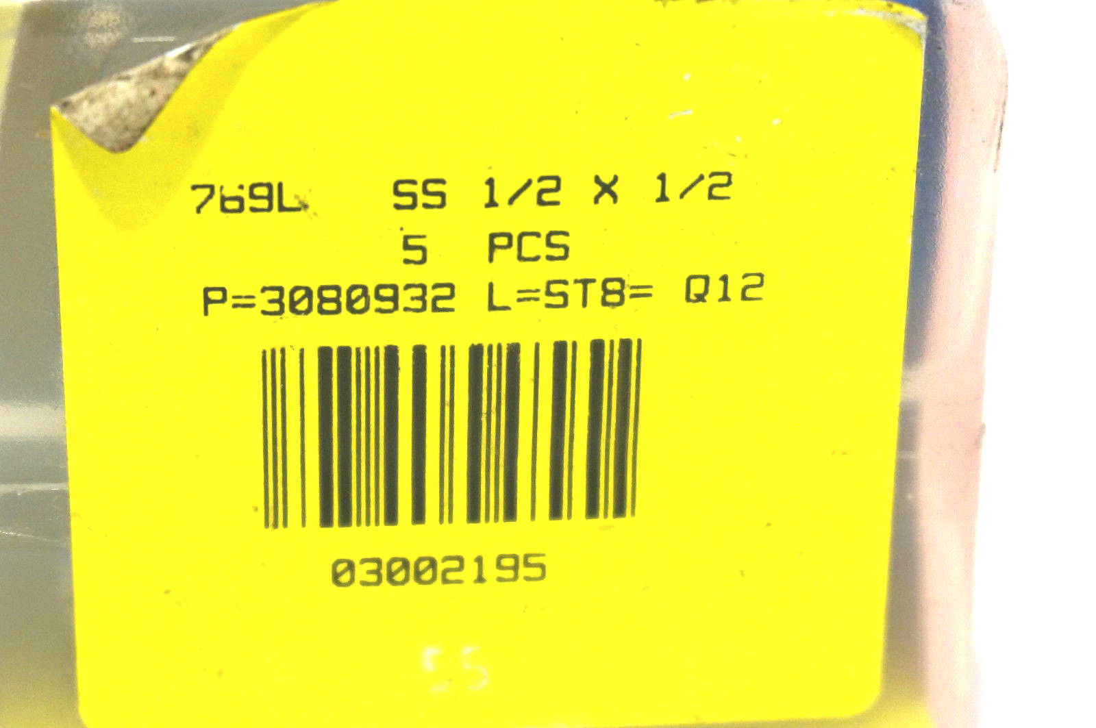 5 NEW HAM-LET 769L-SS-1/2X1/2 MALE ELBOW 769LSS1212 - SB Industrial ...