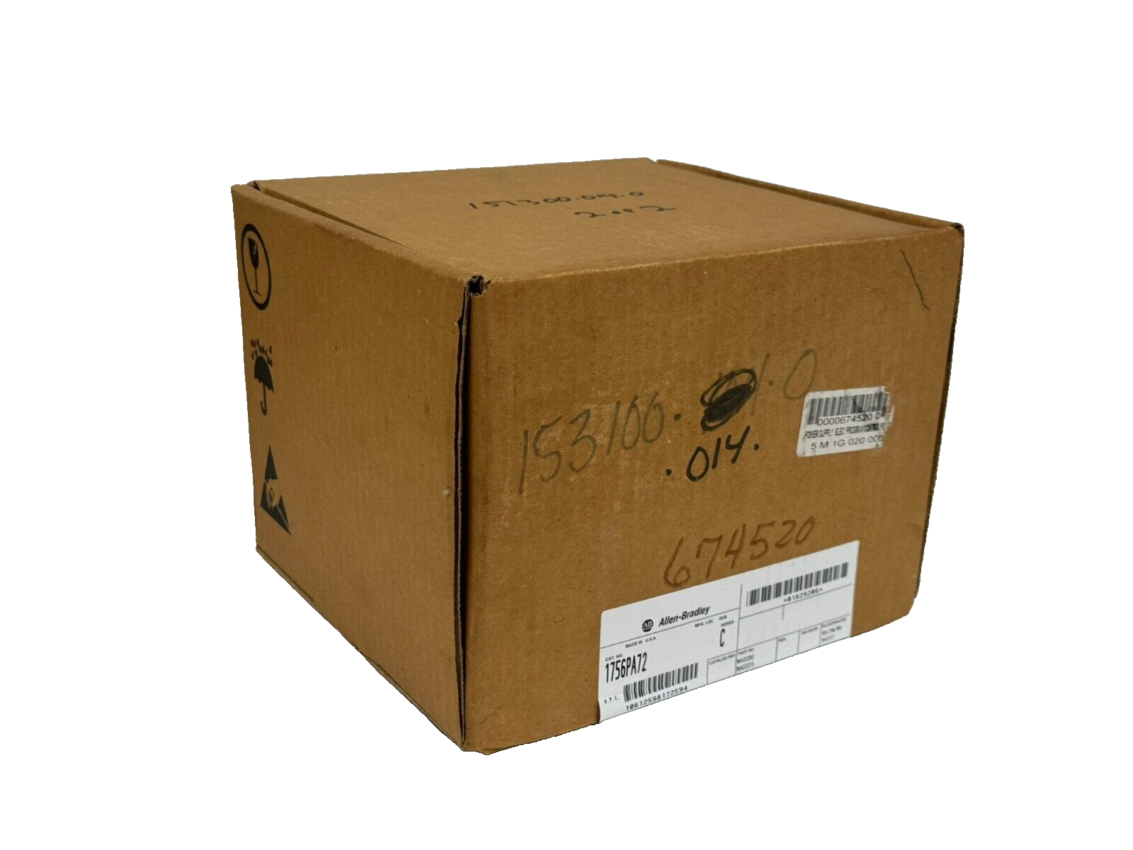 ALLEN BRADLEY 1756-PA72 CONTROLLOGIX POWER SUPPLY SER. C NEW SURPLUS ...