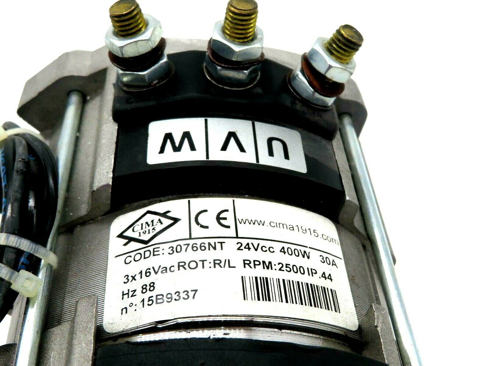 NEW CIMA 30766NT MOTOR 24V 400W 30A 3X16VACROT:R/L - SB Industrial ...