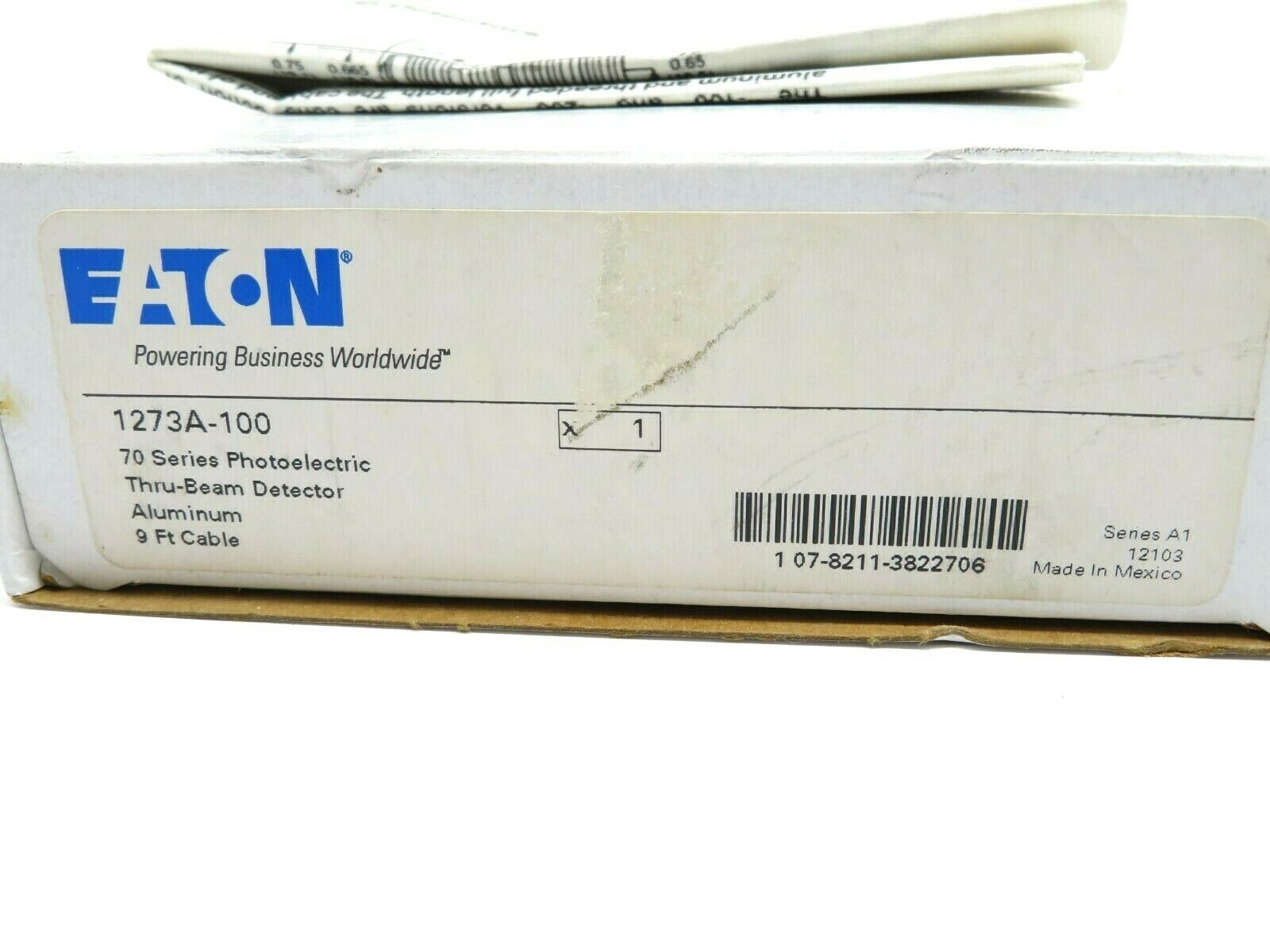 NEW EATON 1273A-100 70 SERIES PHOTOELECTRIC THRU BEAM DETECTOR 1273A100 ...