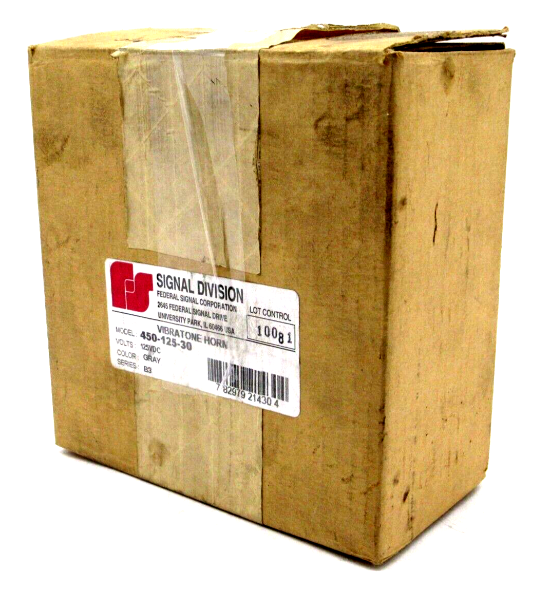 NEW FEDERAL SIGNAL 450-125-30 VIBRATONE HORN 45012530 - SB Industrial ...